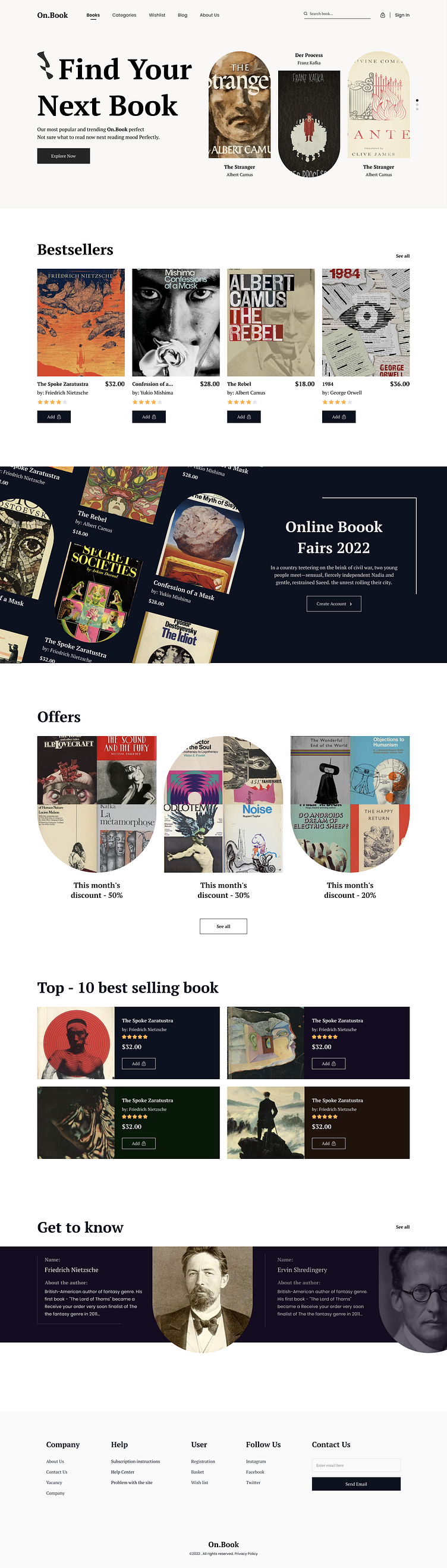 Book Web Store by Nick Buturishvili on Dribbble