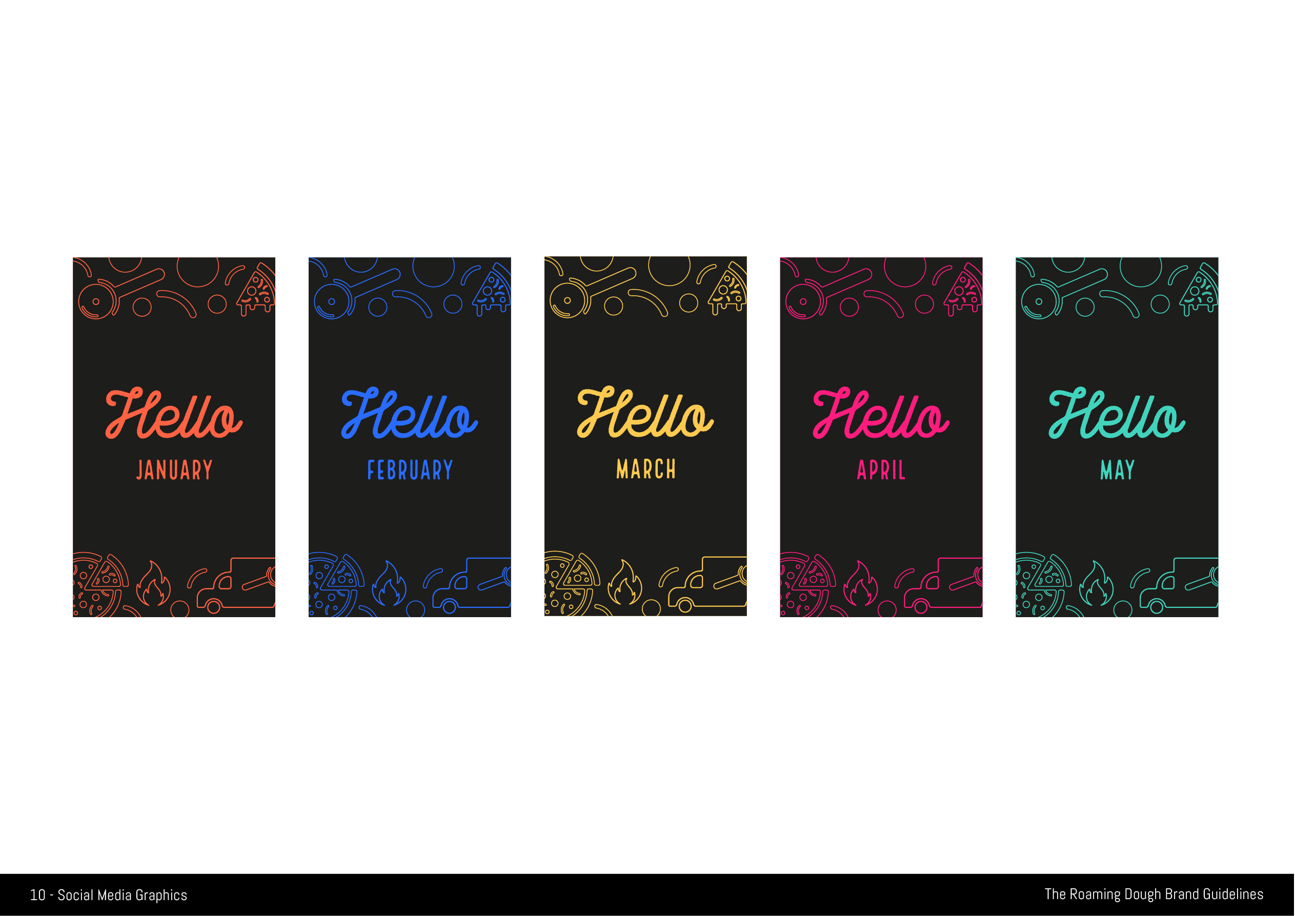 The Roaming Dough Brand Guidelines by Katherine Cory on Dribbble