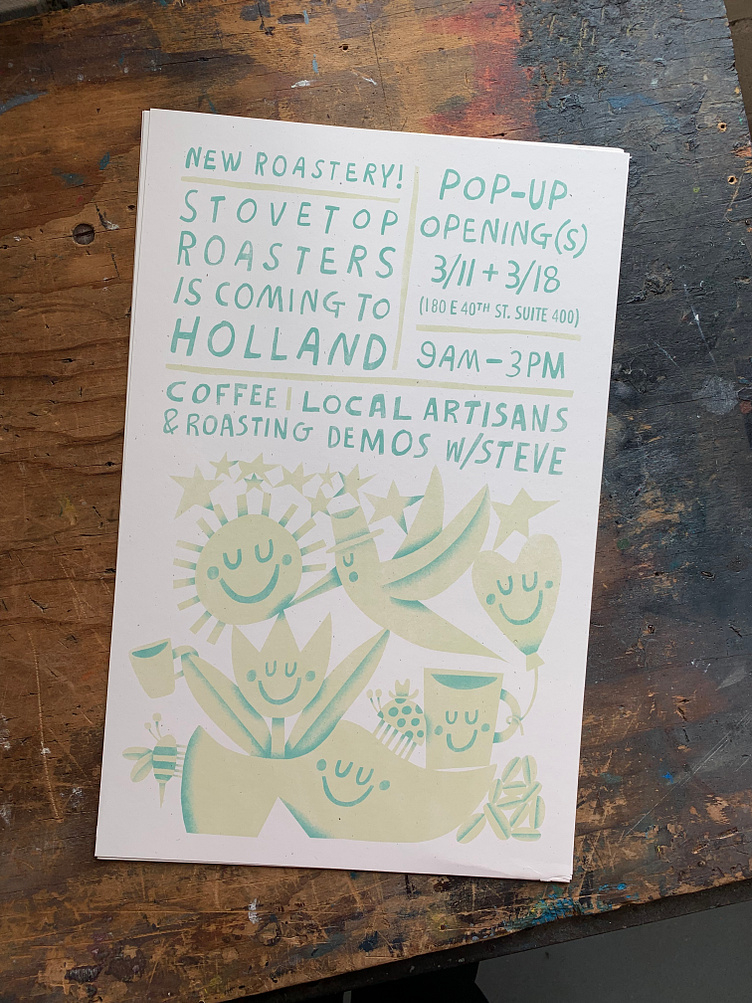 Stovetop Roasters Poster by Blake Johnson on Dribbble