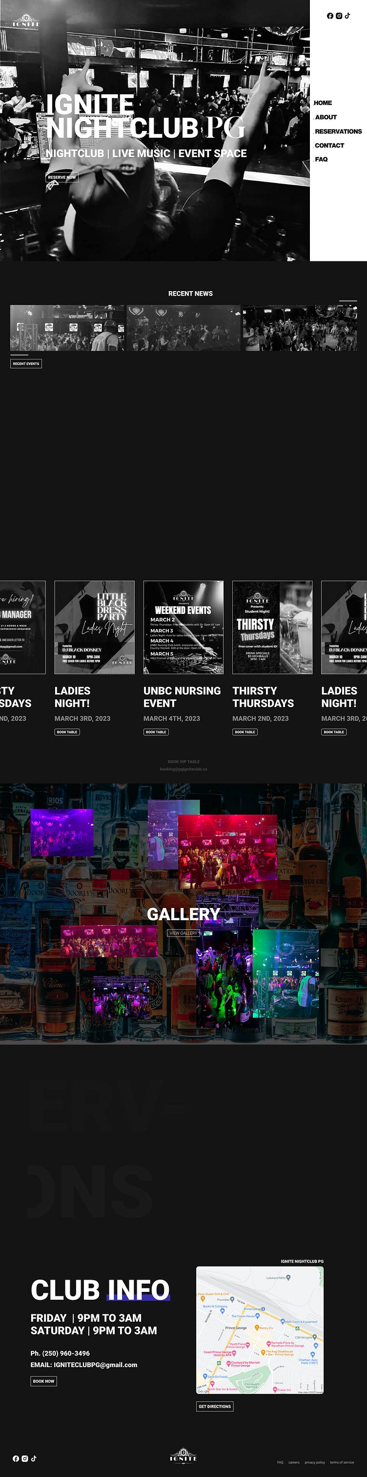 Ignite Nightclub PG Website Design Mockup by Wayne Calliou (Calli-O) on ...