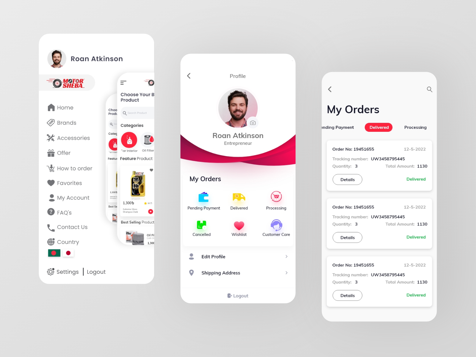Ecommerce Profile App UI Design by Jonaidul Islam on Dribbble Ecommerce Profile App UI Design by Jonaidul Islam on Dribbble