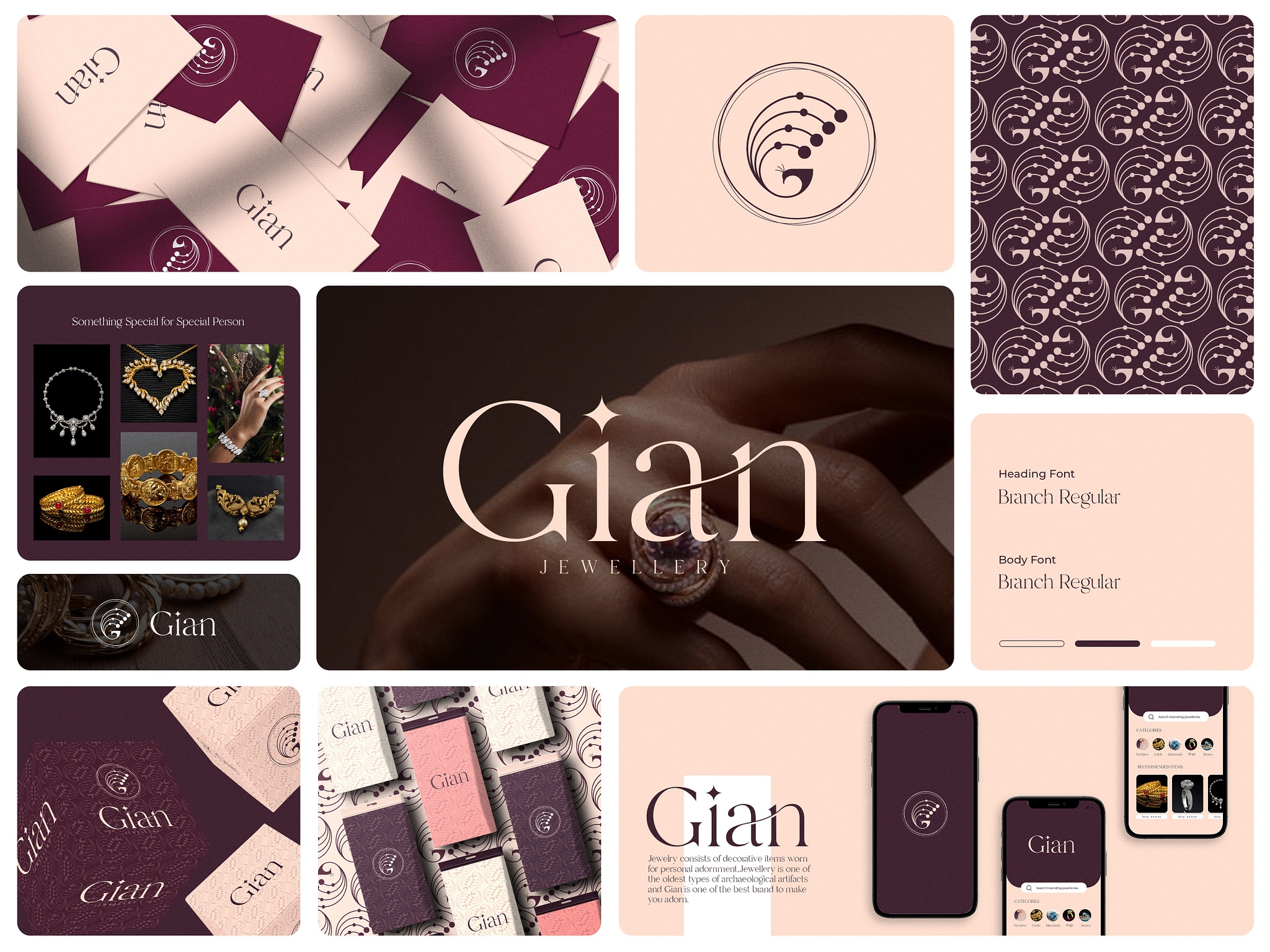 Gian Jewellery Branding by Riaaz for Zeyox Studio on Dribbble