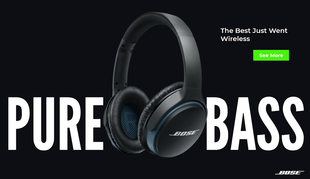 Bose landing page 2 by Peter Kerasiotis on Dribbble