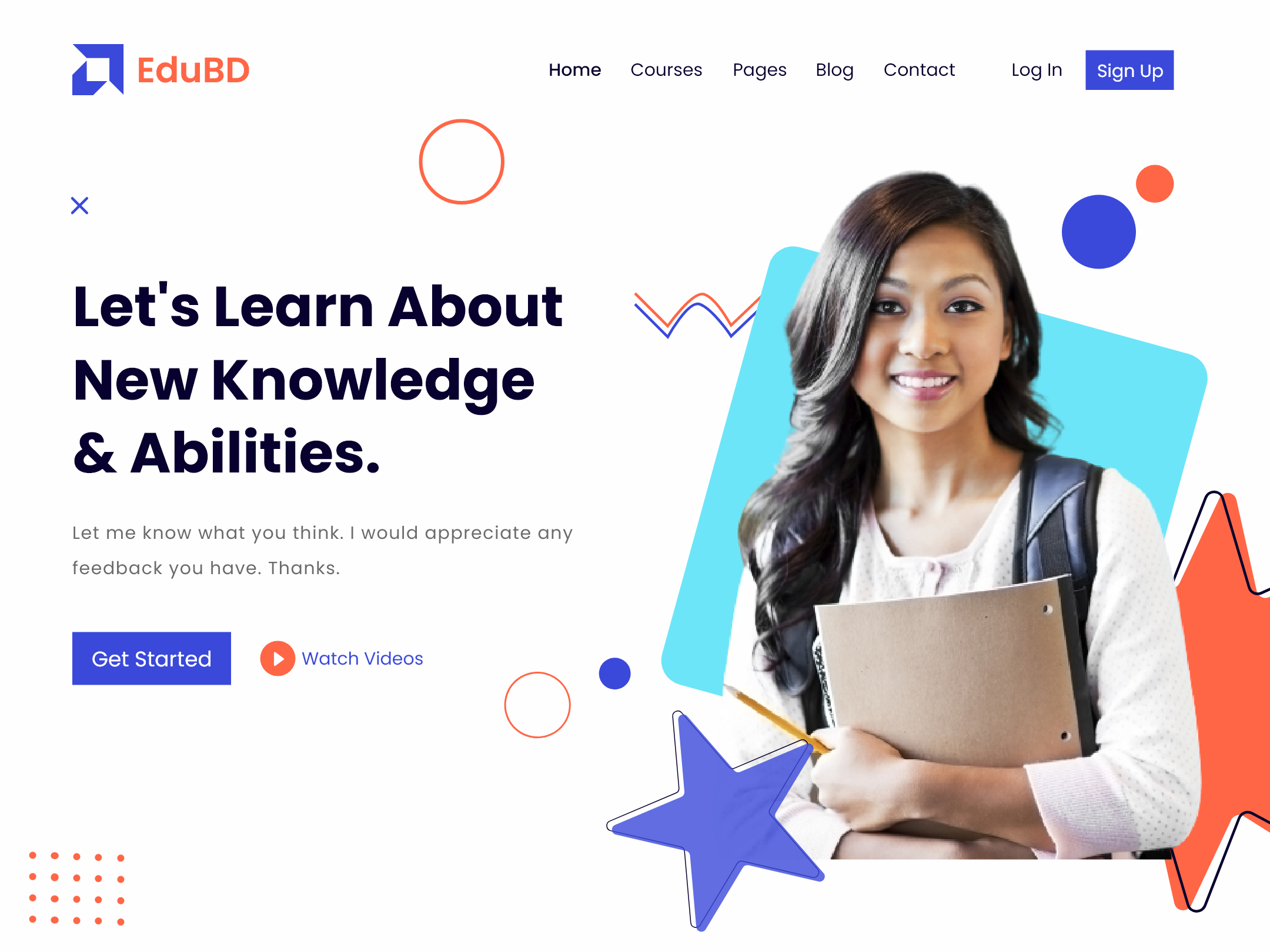 Education Landing Page Web ui by Akib Abdullah on Dribbble