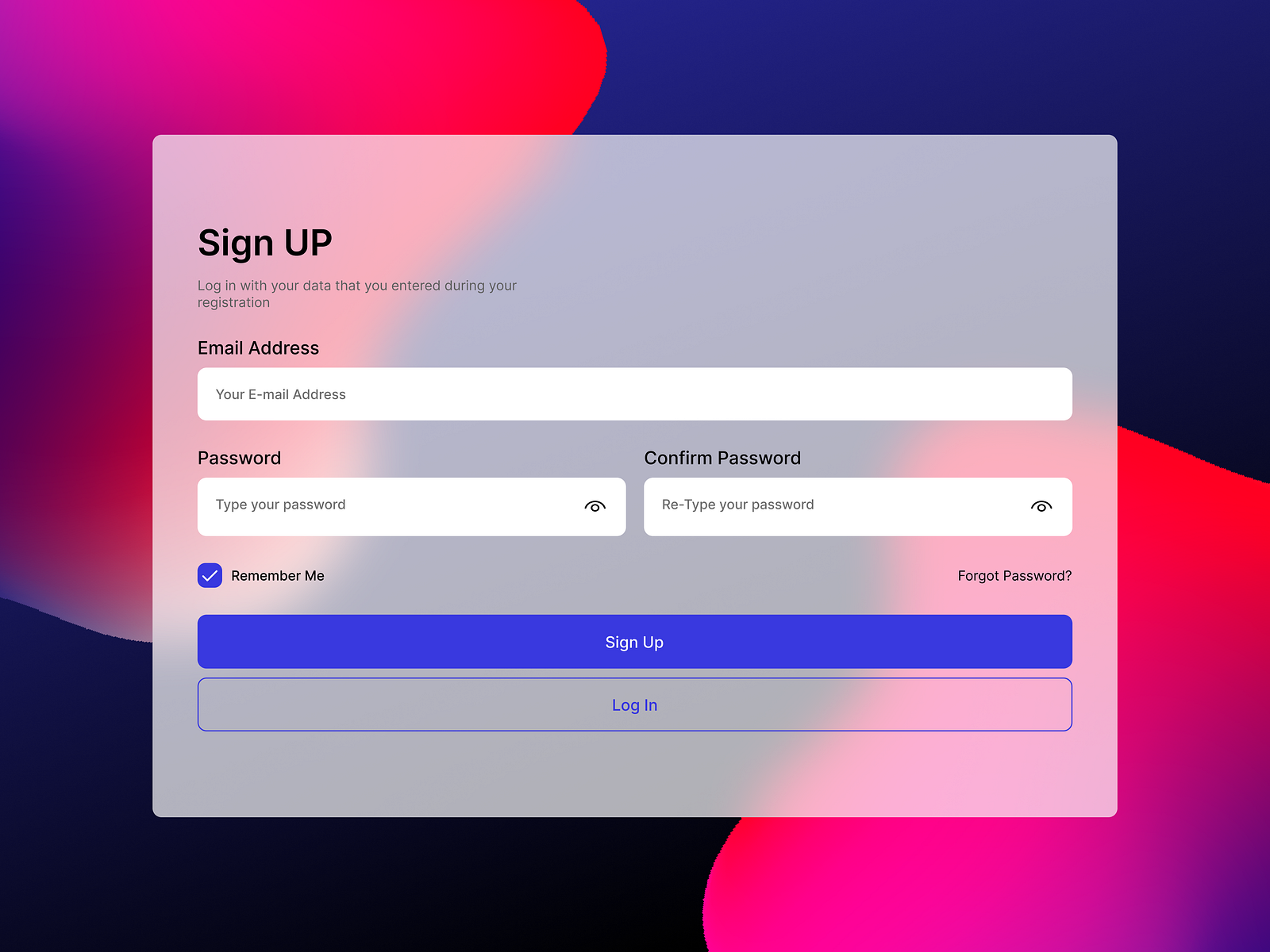 Login Page Web Design by WifqiAzmi on Dribbble