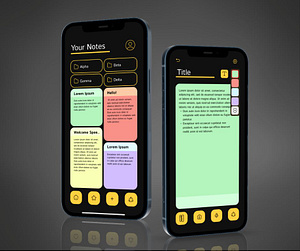 Note Taking App UI by Meet Bhatt on Dribbble