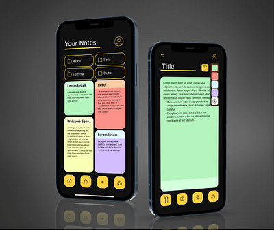 Note Taking App UI by Meet Bhatt on Dribbble