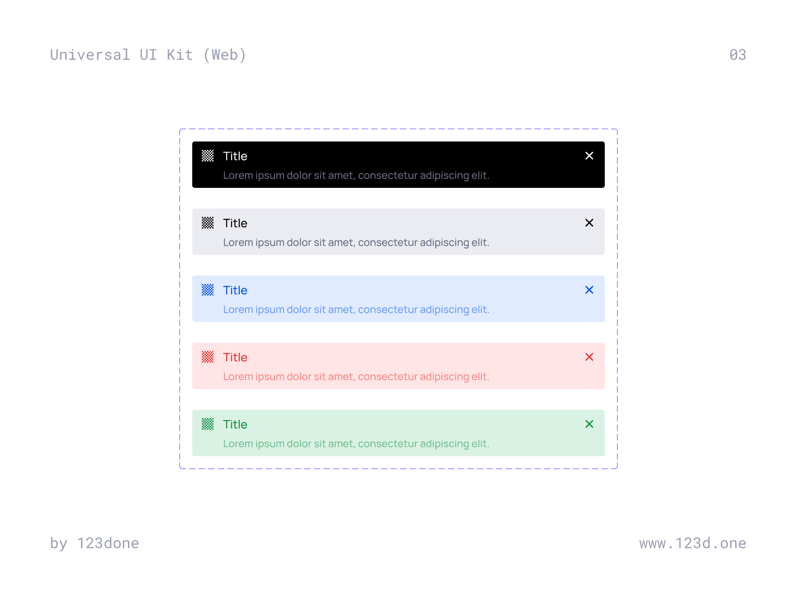 Exploring the Notification Component | Universal UI Kit (Web) by Dima ...