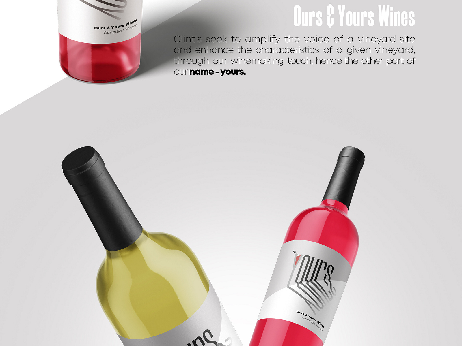 ours & yours typo for wine label by hamid reza akhavan taheri on Dribbble