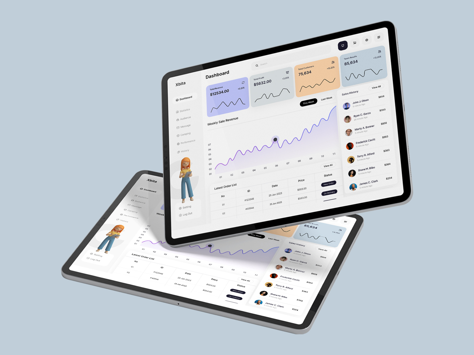 Project Management Dashboard Design by Masud ~ UI/UX Designer on Dribbble