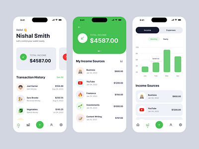 Wallet App UI/UX Concept by Sudhakar Mannam on Dribbble