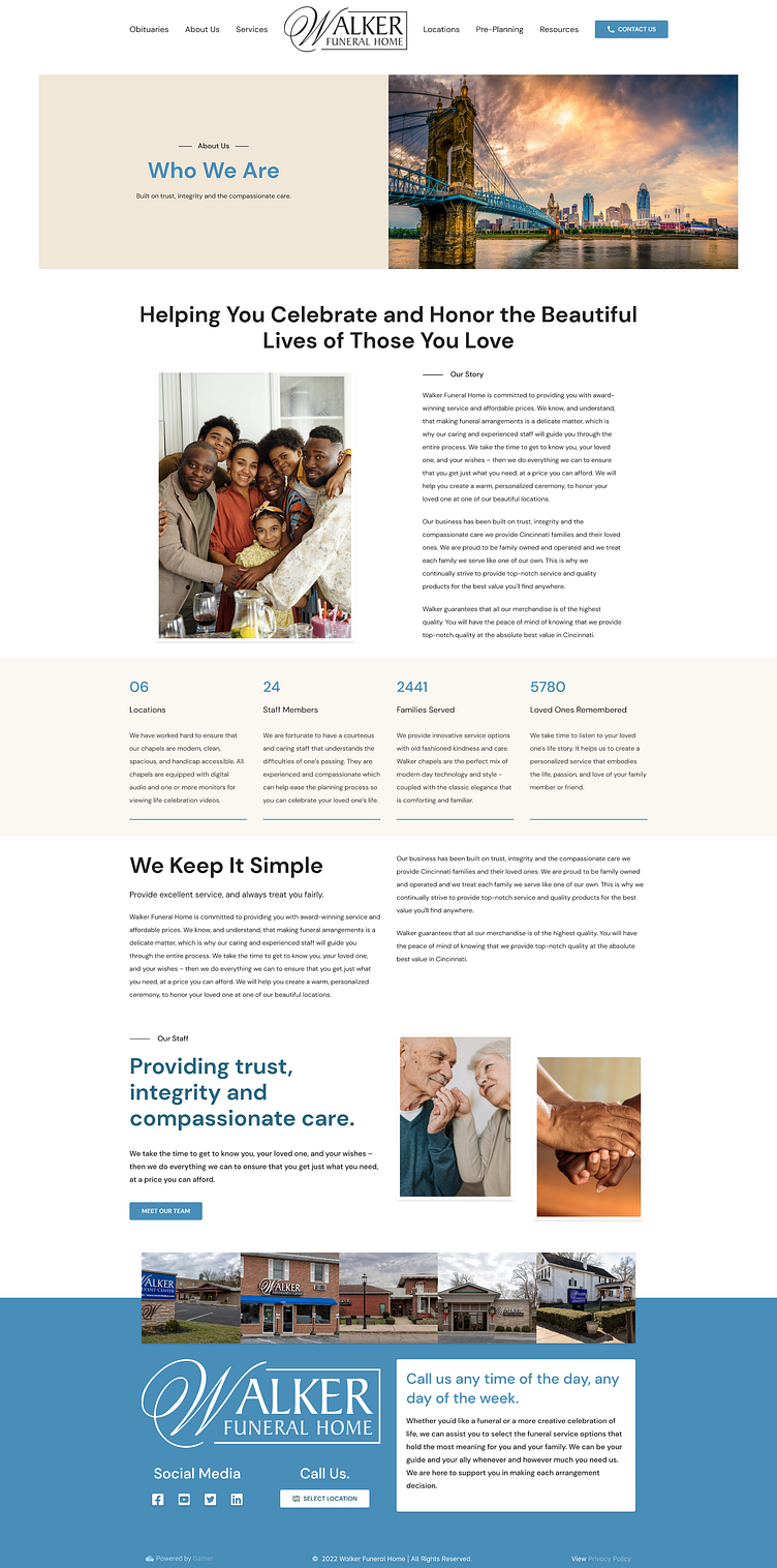 City Funeral Home Website Redesign by Maddie Shoemaker on Dribbble