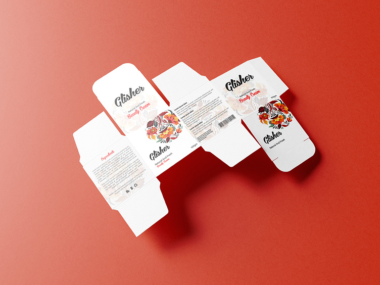Cream Box Packaging Design. by Md Rasel Sheikh on Dribbble