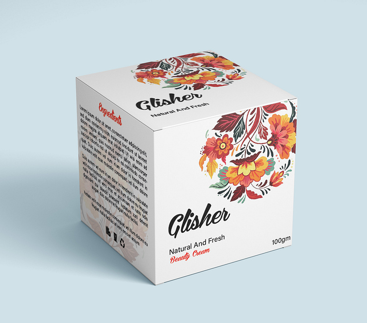 Cream Box Packaging Design. by Md Rasel Sheikh on Dribbble