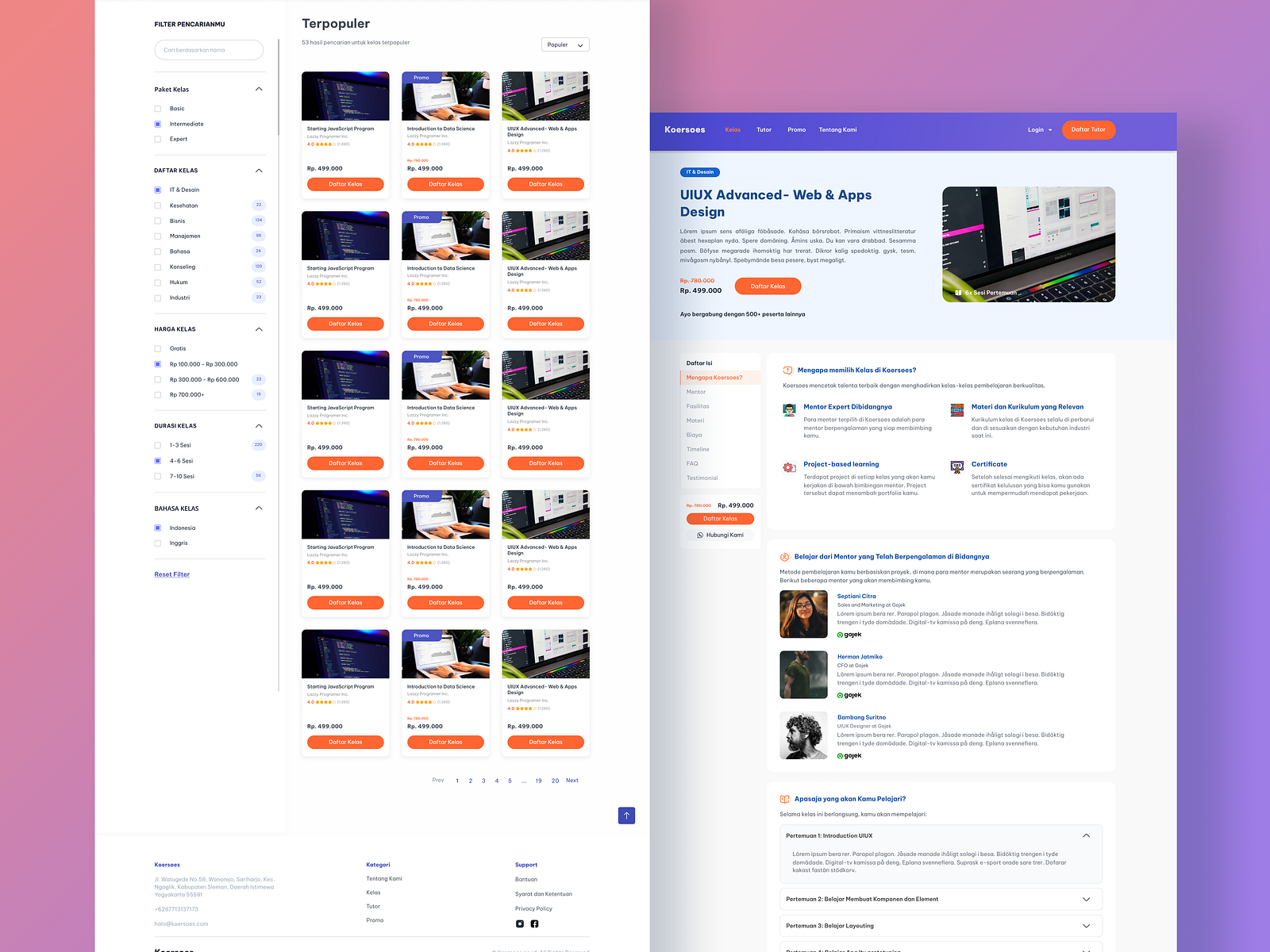 Product Catalogue and Product detail by Joviass on Dribbble
