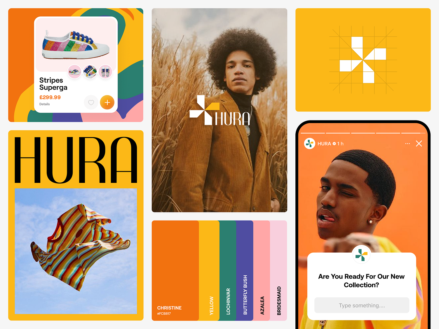 Hura Fashion Brand Design. by Orix Creative on Dribbble