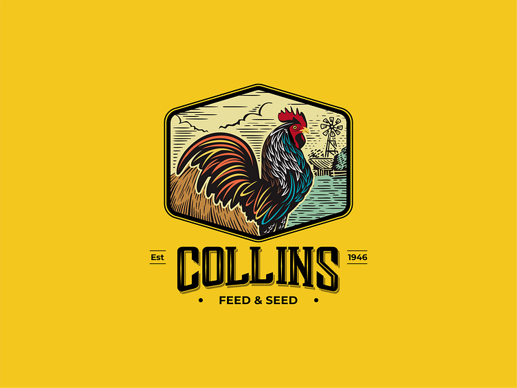 Logo Collins by Tetusign on Dribbble