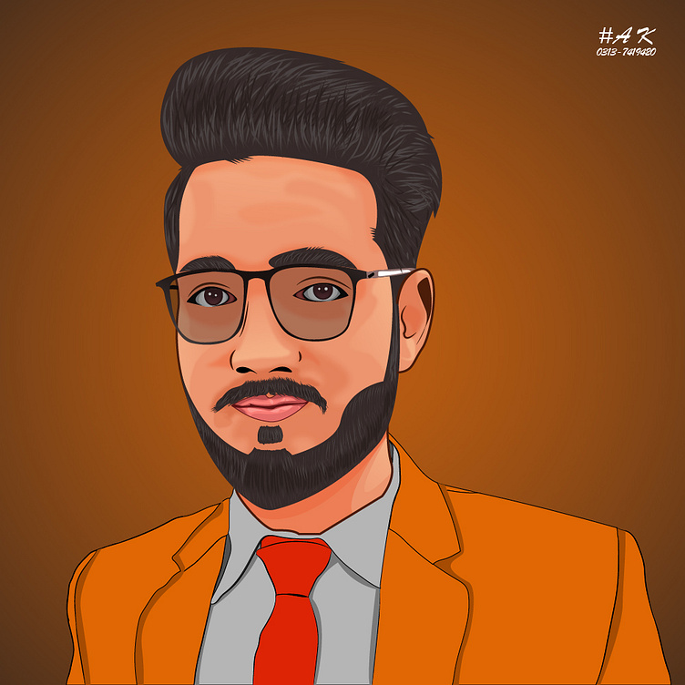 Vector illustration on by using Pentool by Asad Khan on Dribbble