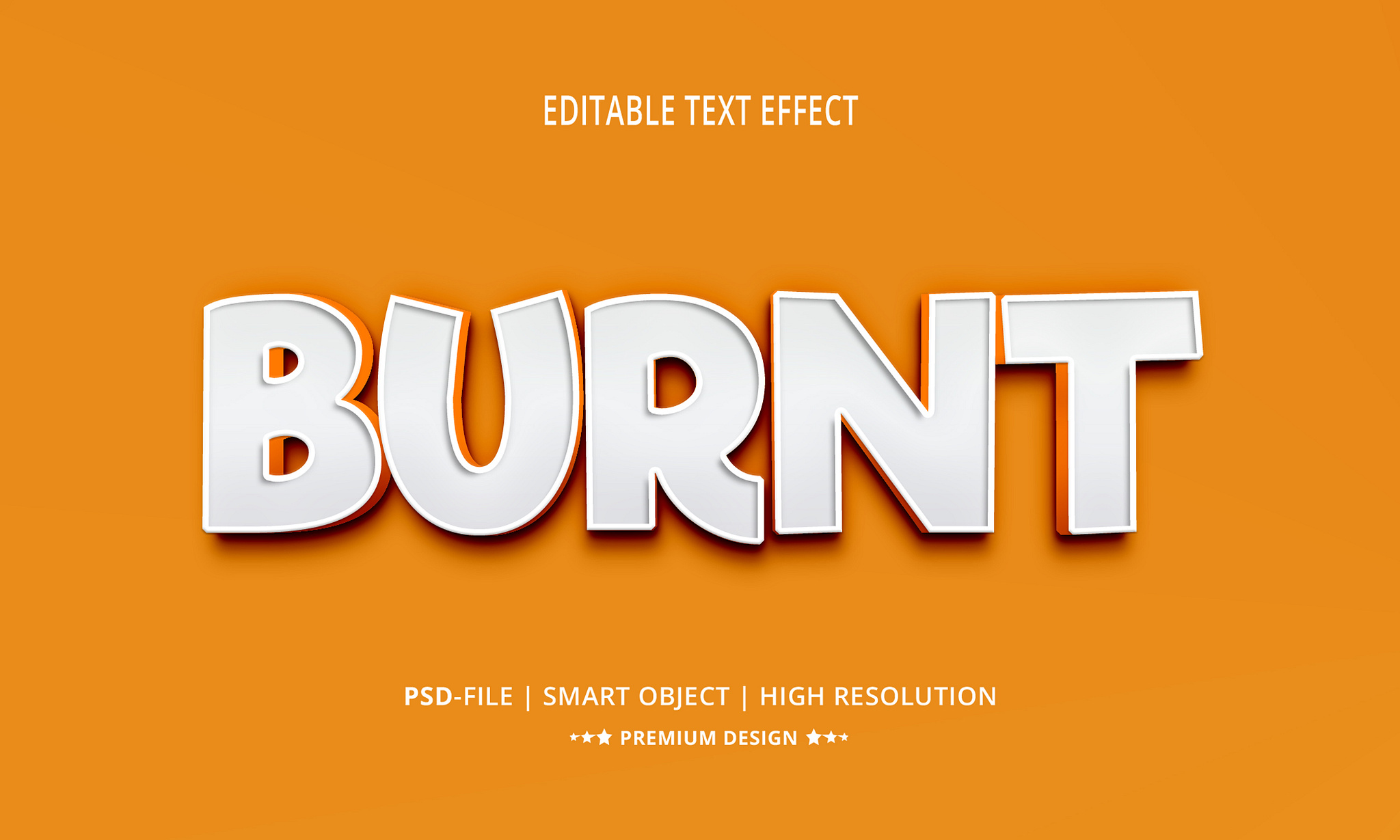 Creative Burnt 3d editable text effects by Md Abdul Kader on Dribbble
