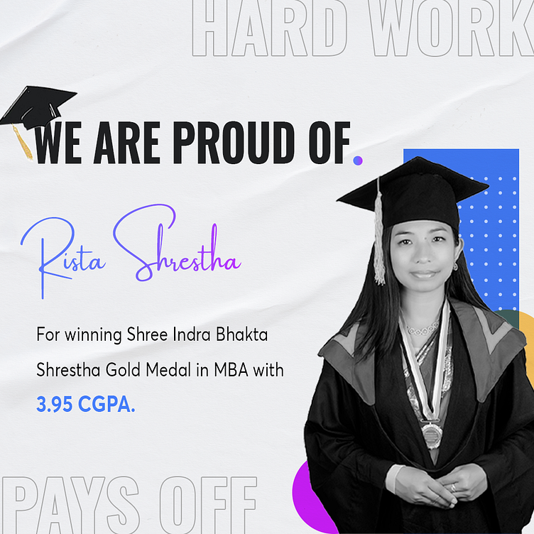 Congratulation Social Media Post Design. by Rahul G. on Dribbble