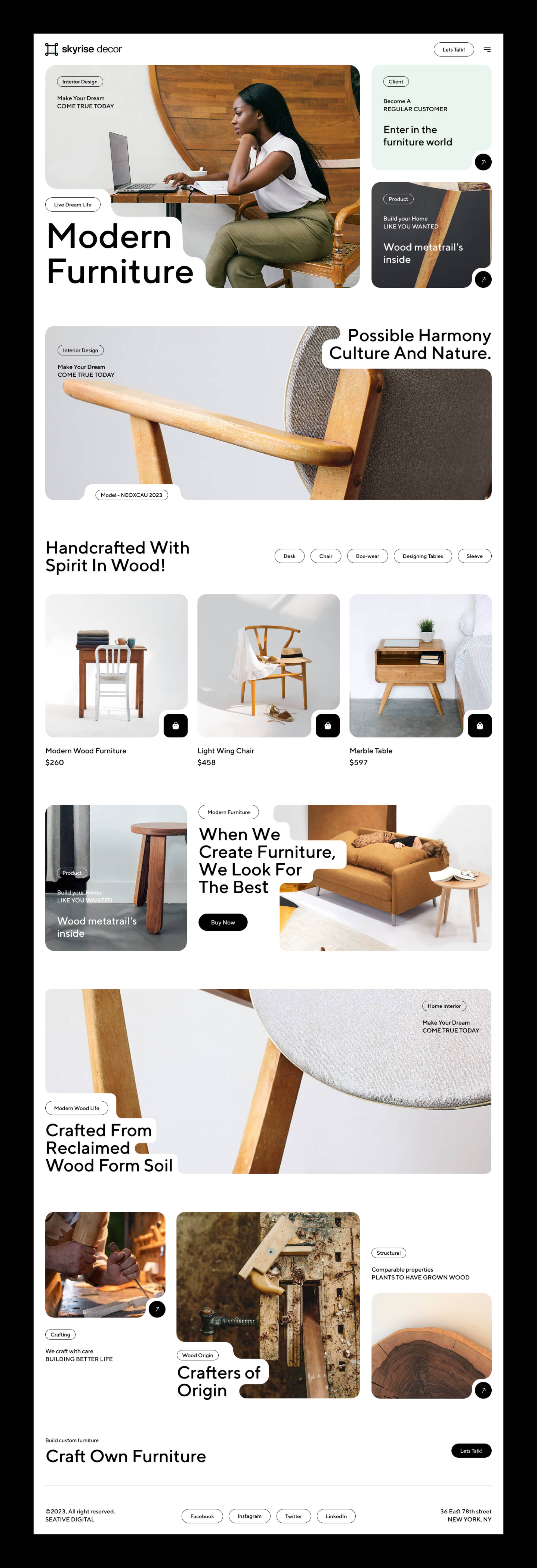 eCommerce Website: Skyrise Decor Landing Page by Subash Chandra for ...