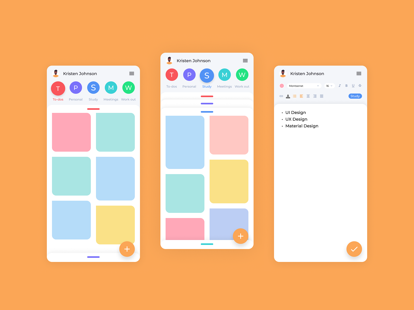 Note-taking app by Marcos Magalhães on Dribbble