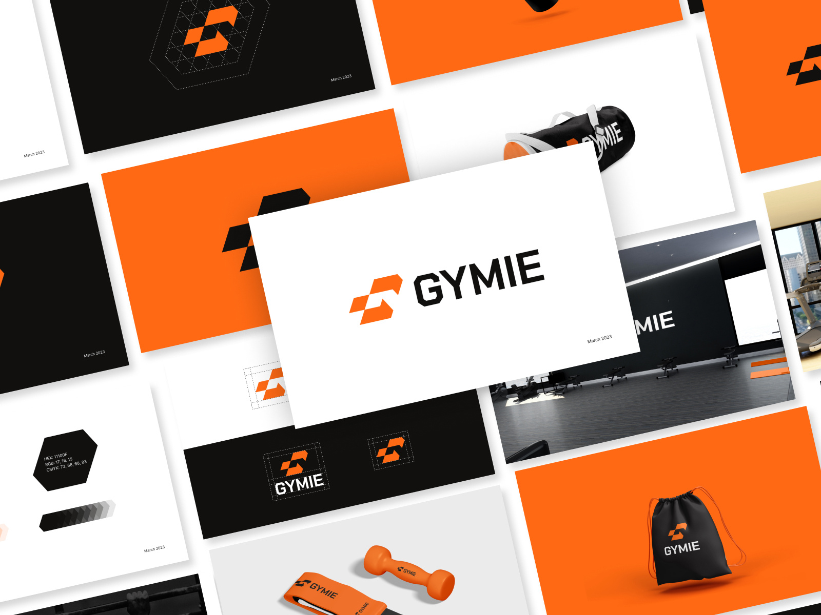 Gymie logo and Brand Guideline by Sofiqur Rahman on Dribbble