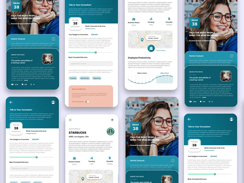 Consultant App Design designs, themes, templates and downloadable ...