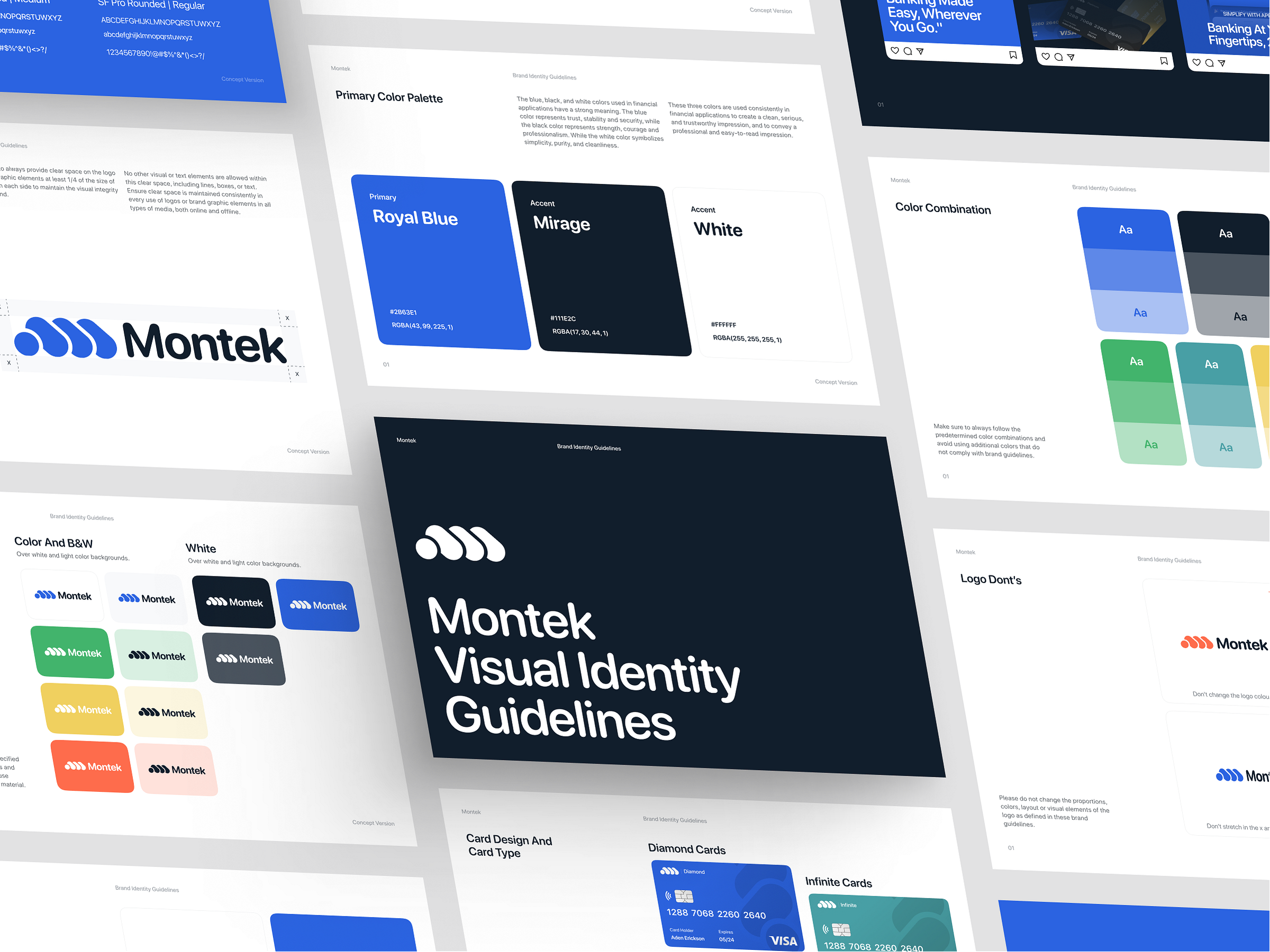 Montek - Logo, Brand Design by Asal Design for Kretya Studio on Dribbble