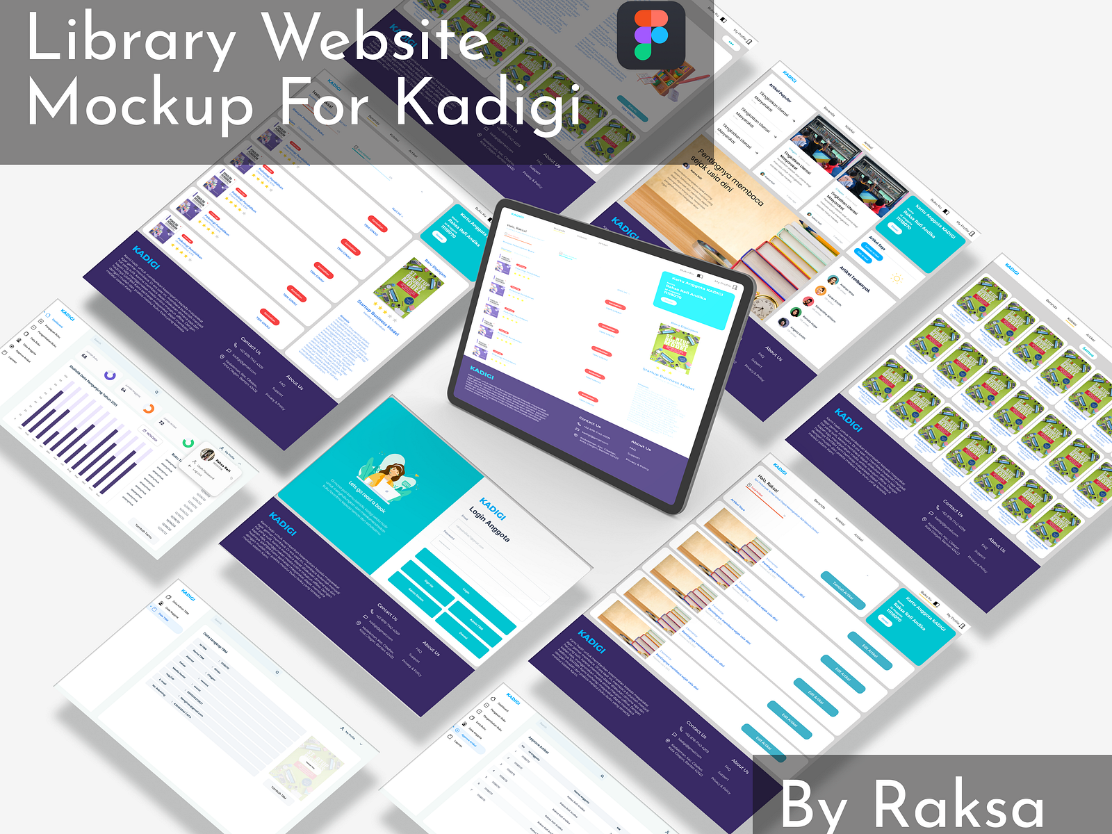 E-Library Mockup by Raksa Rafi Andika on Dribbble