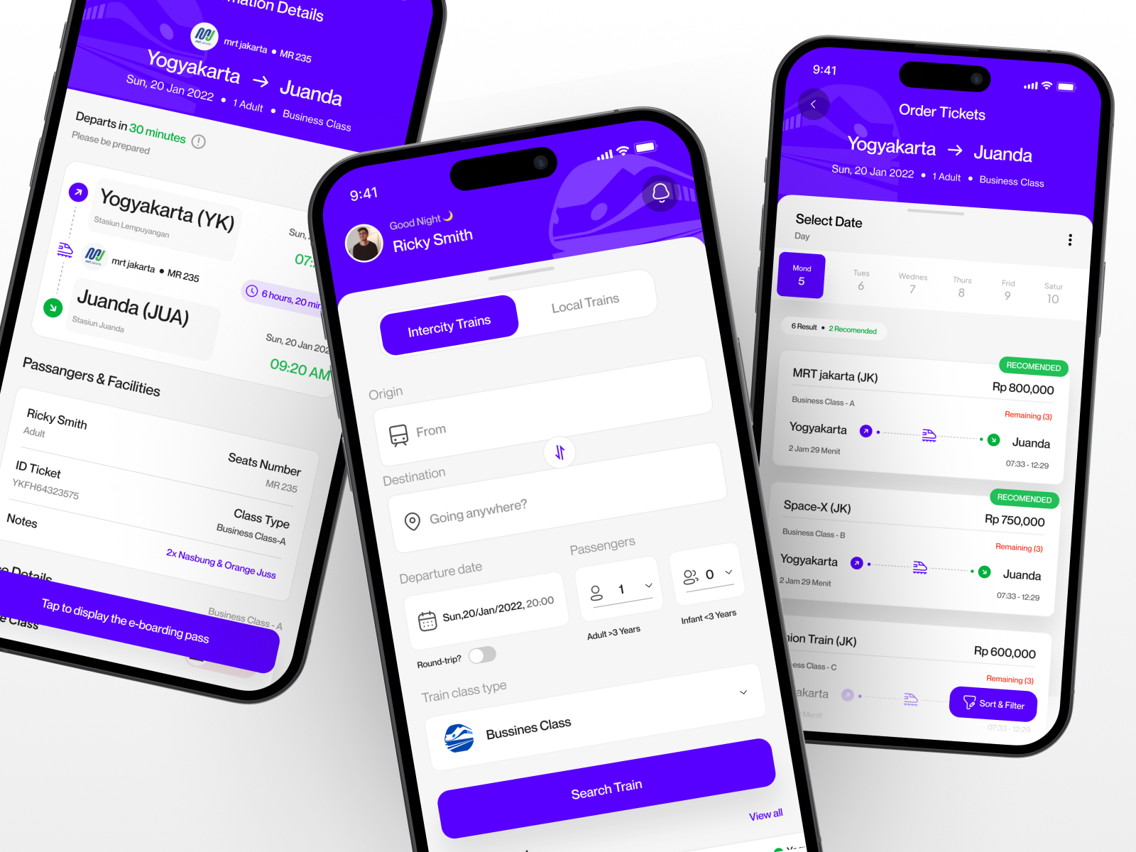 Ticket Mobile App by Ahmad Efendi 💦 for Waffle Space on Dribbble
