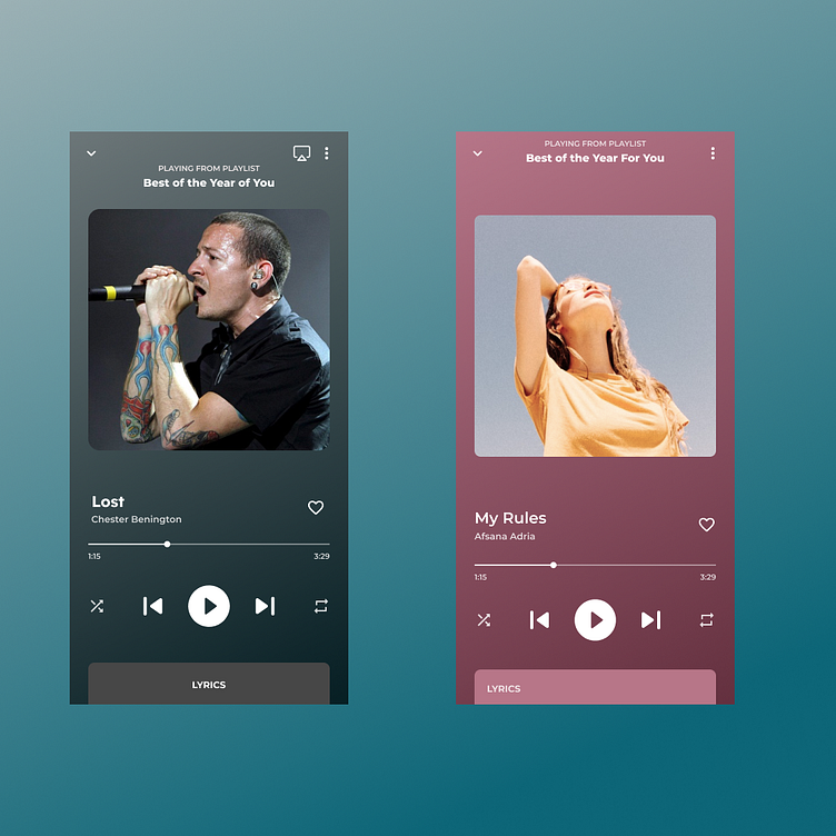 Music App UI Design by Ahmed Zeesun on Dribbble