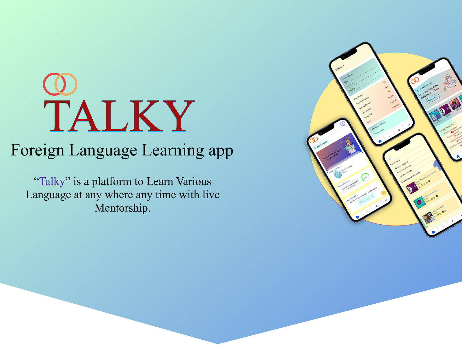 "TALKY" Case study for foreign language learning app. by Praveenkanna N ...