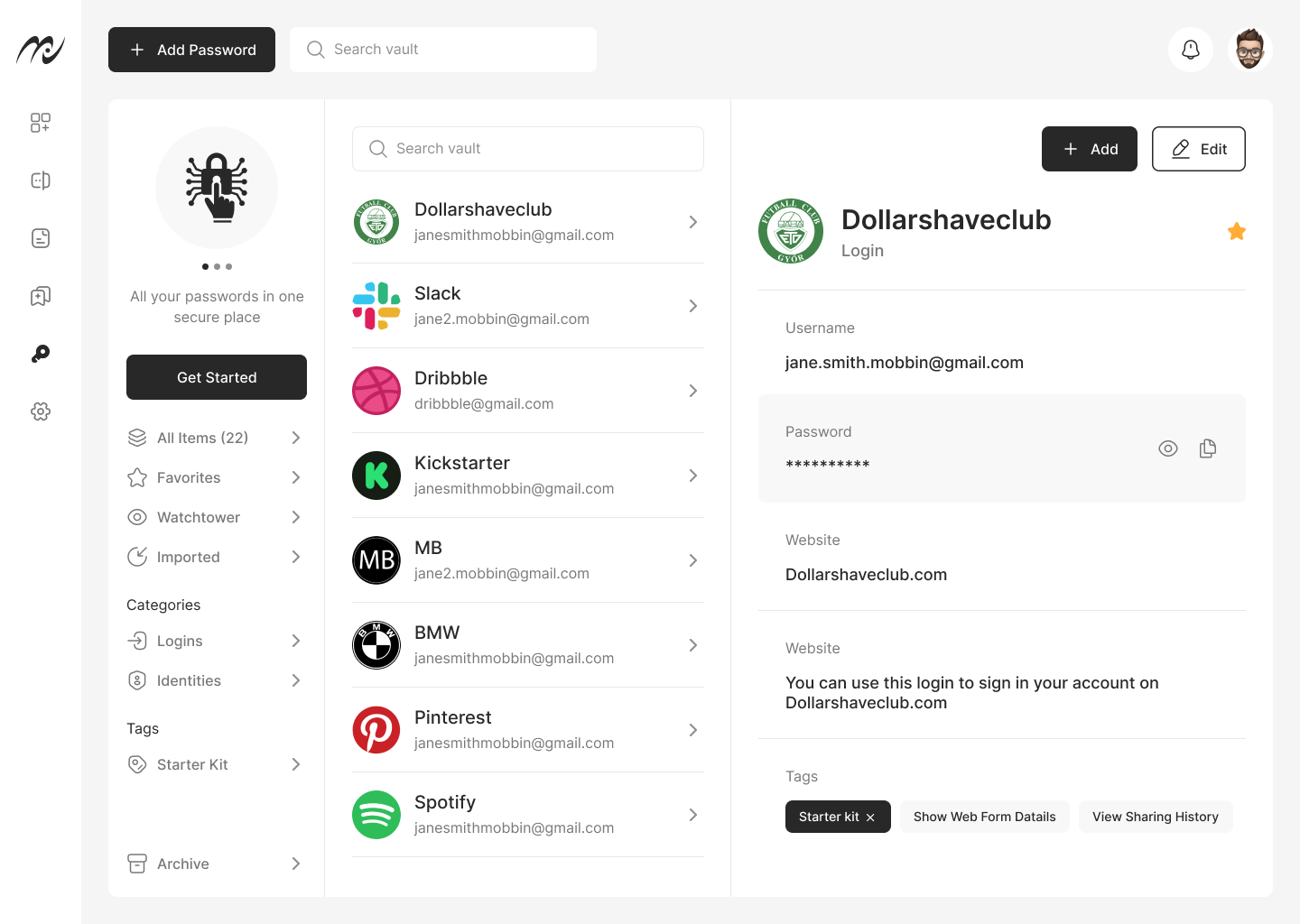 Password Manager Web App By Pixelfit Digital Agency On Dribbble