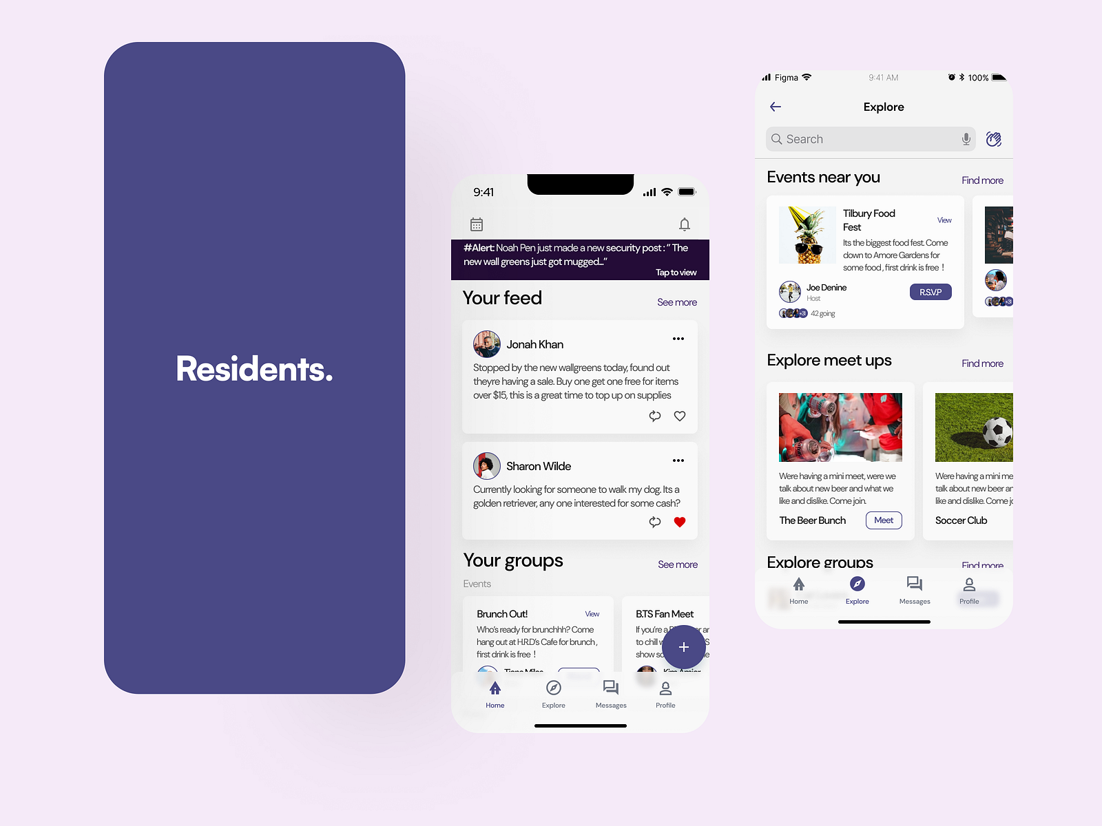 Splash screen/Feed by Ade Inetimi on Dribbble