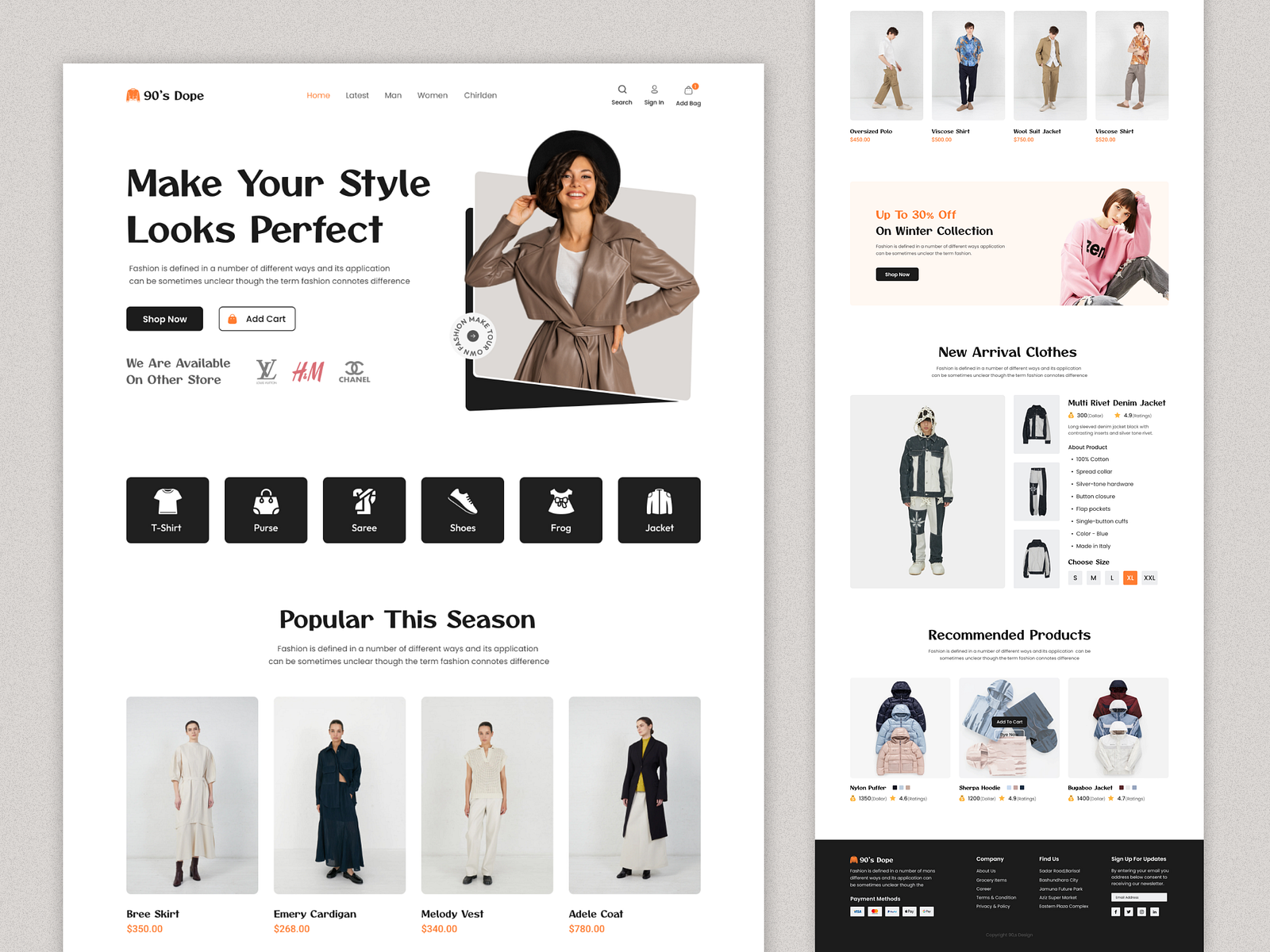 Shopping website landingpage design 👗 by Murad Hossain on Dribbble