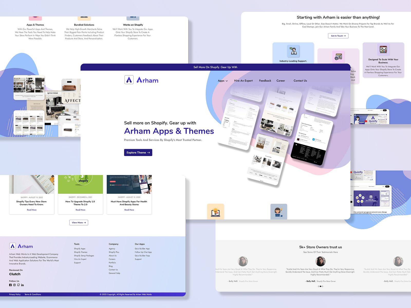 Arham Commerce - landing page design by Kushal Gandhi on Dribbble