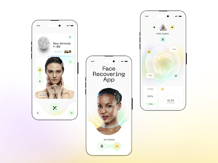 Face Recovering App by Mariusz Mitkow on Dribbble
