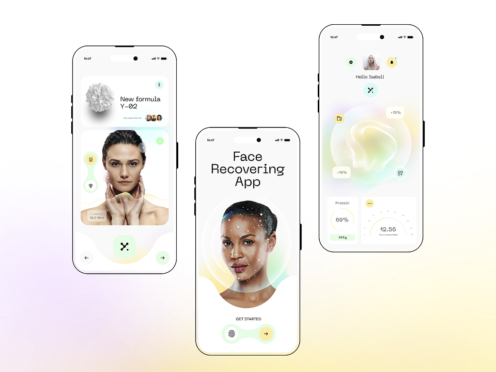 Face Recovering App by Mariusz Mitkow on Dribbble