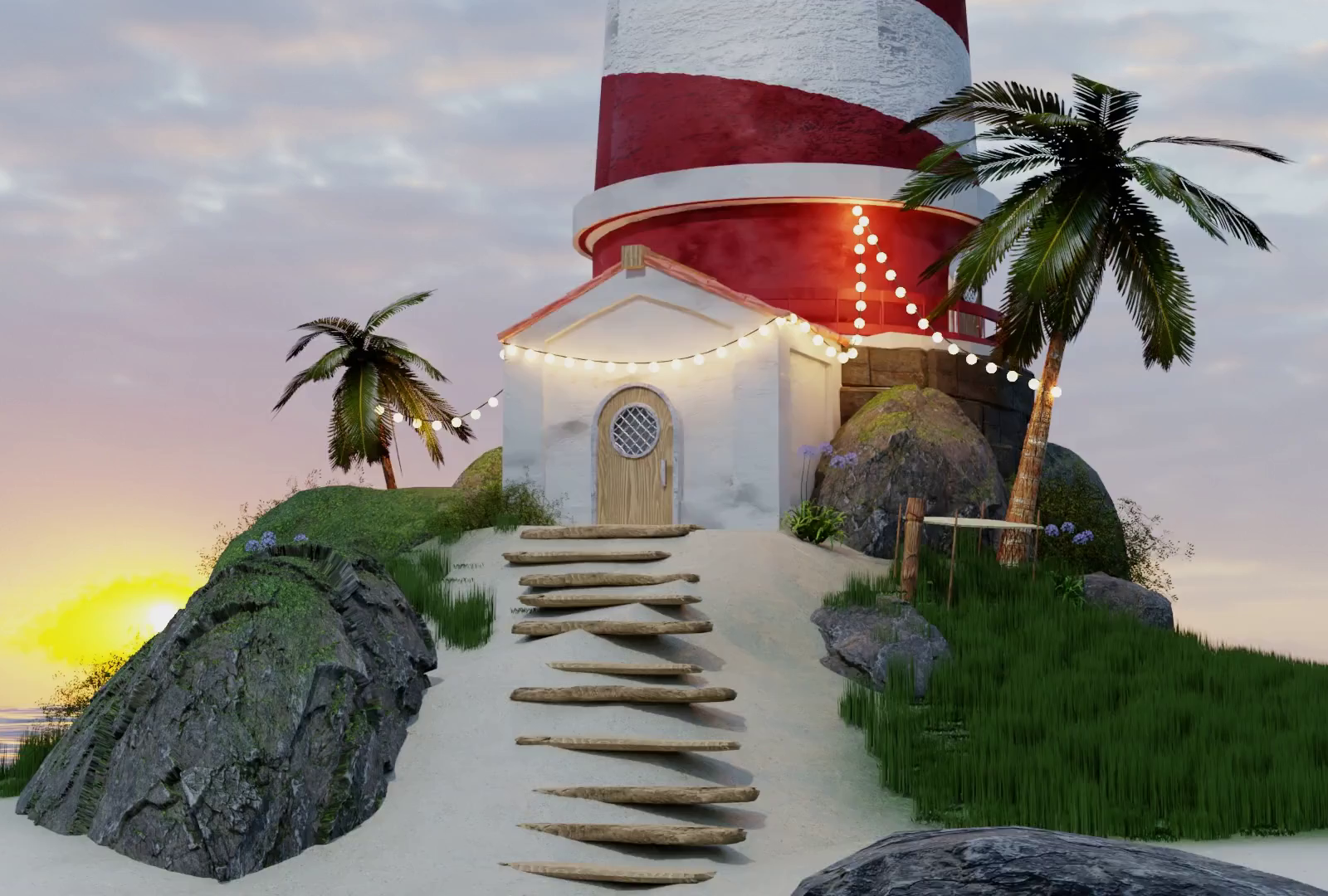 Lighthouse 3D animation by Lukas Van Dyck on Dribbble