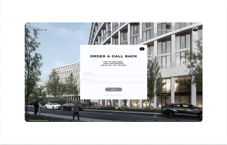 UX/UI design callback form by Anna B on Dribbble