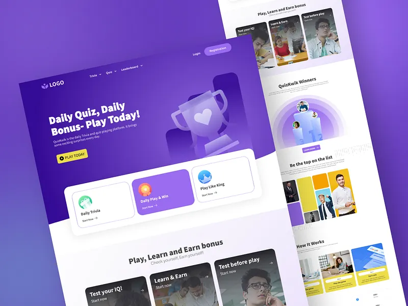 Quiz Website designs, themes, templates and downloadable graphic ...