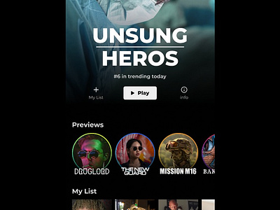 OTT Screen by UX/UI MoonS on Dribbble