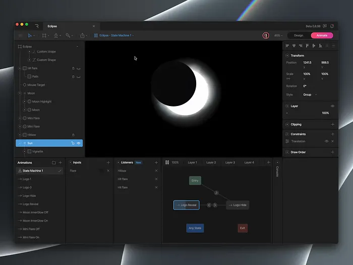 Rive Dribbble