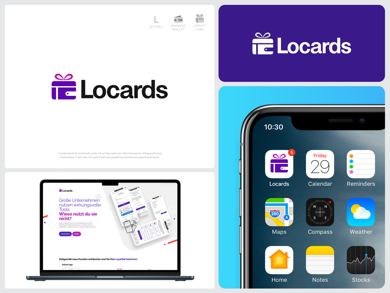 Locards | SaaS - Royalty Cards App - Letter L Company Logo by Mehedi ...