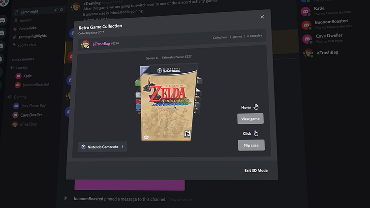 Discord Concept: 3D Retro Game Collection by Jeff Furrer on Dribbble