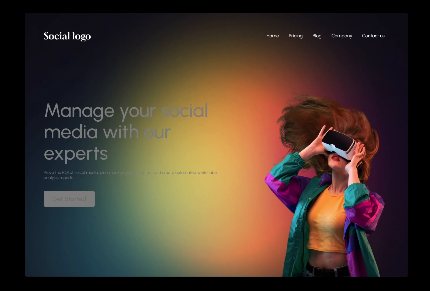 Animated Hero section by 16pixel on Dribbble