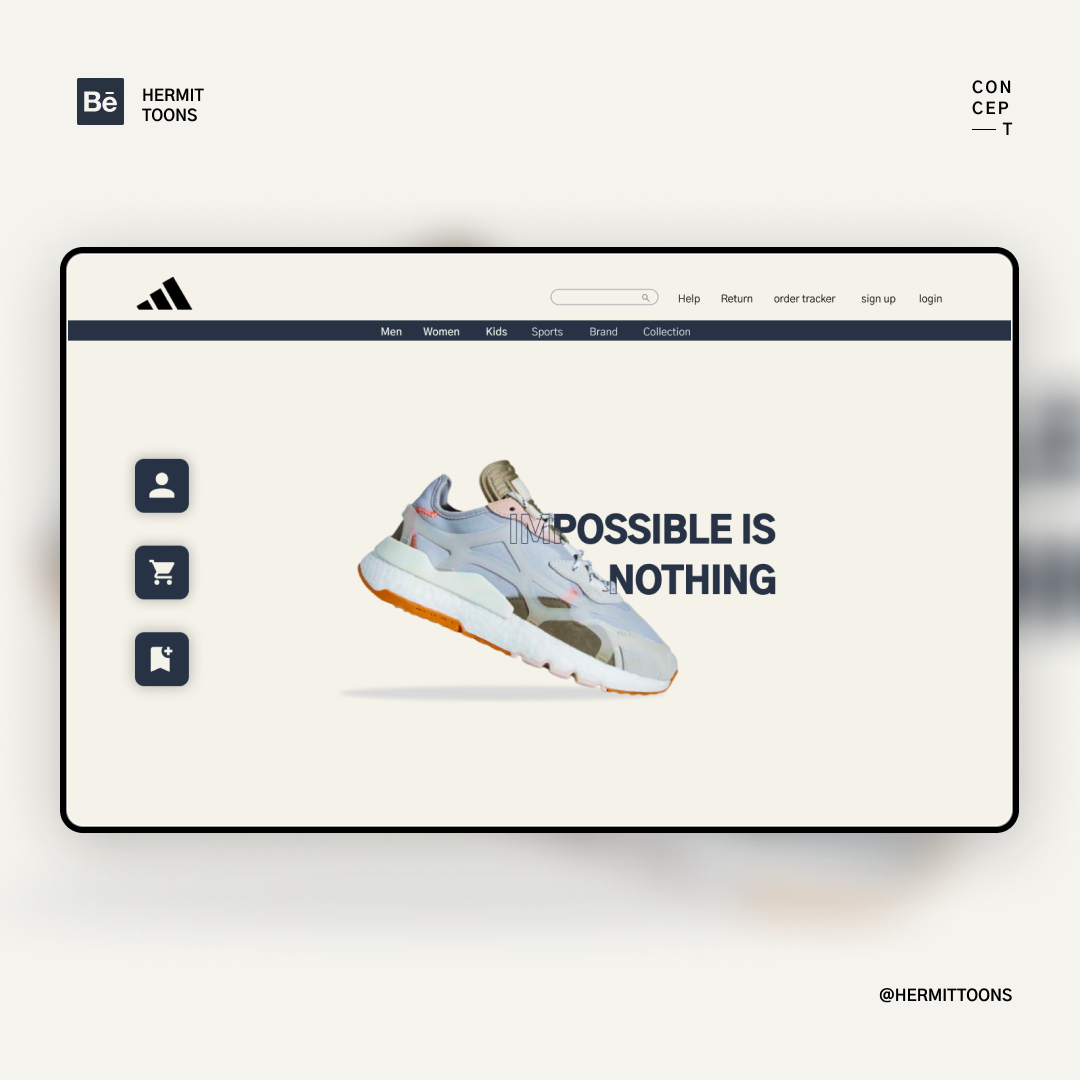 Just redesigned Adidas web UI by Anandhu Santhosh on Dribbble