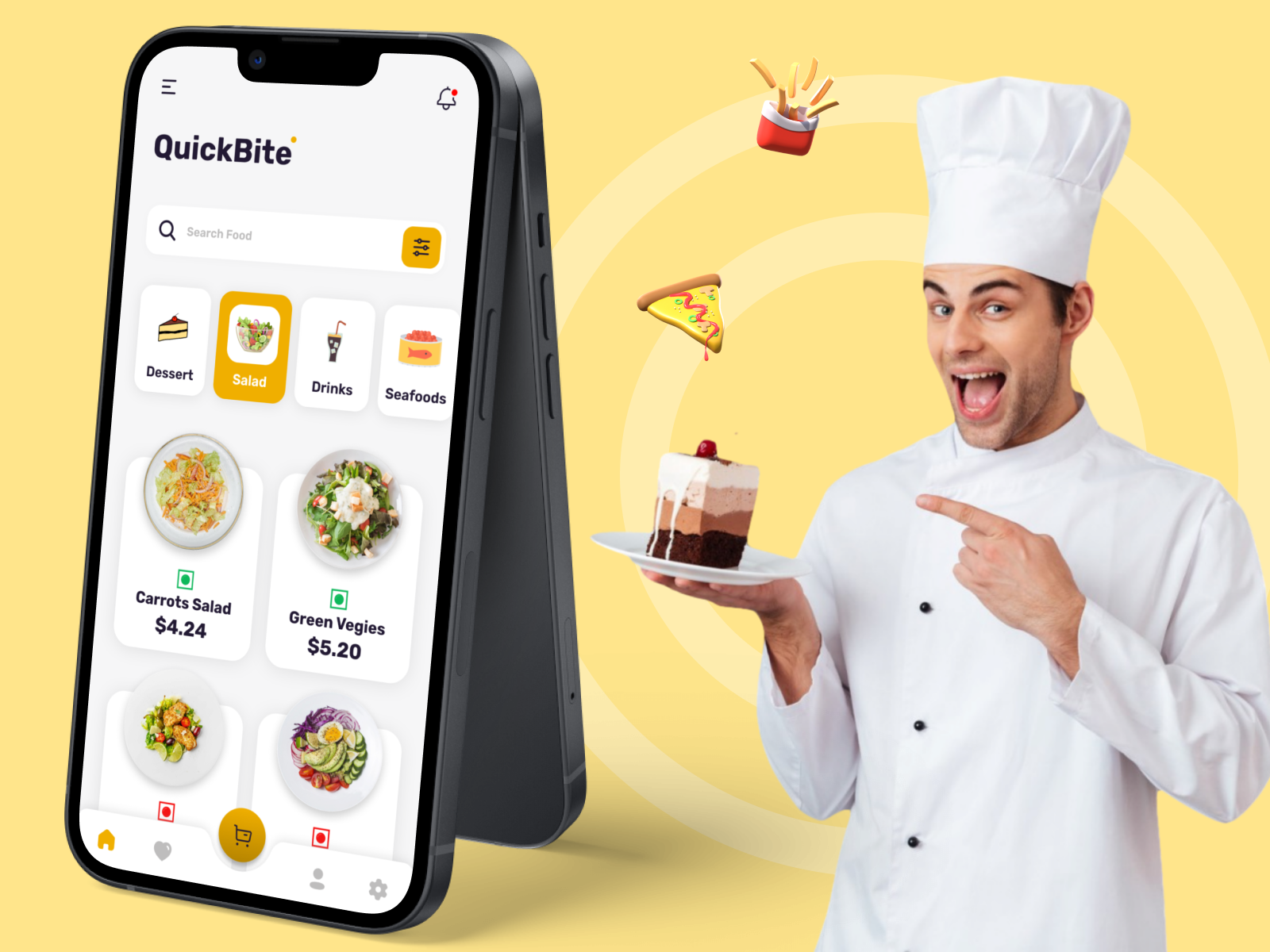 QuickBite - Food Delivery App UI by iCoderz Solutions on Dribbble