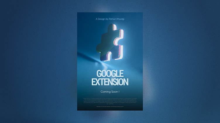 Google extension movie poster by Rohan Khadgi on Dribbble